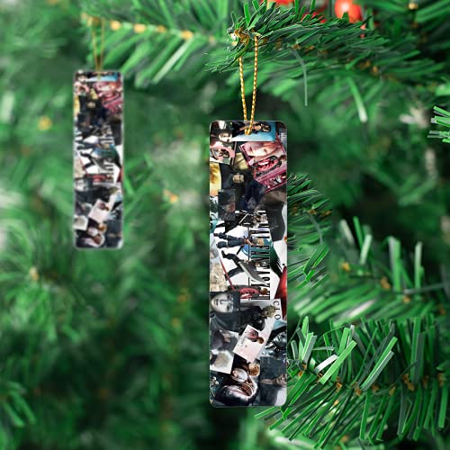 Bookmarks Metal Ruler Final Bookography Fantasy Measure VII Tassels Collage Bookworm for Christmas Ornament Markers Bookmark Gift Book Bibliophile Reading
