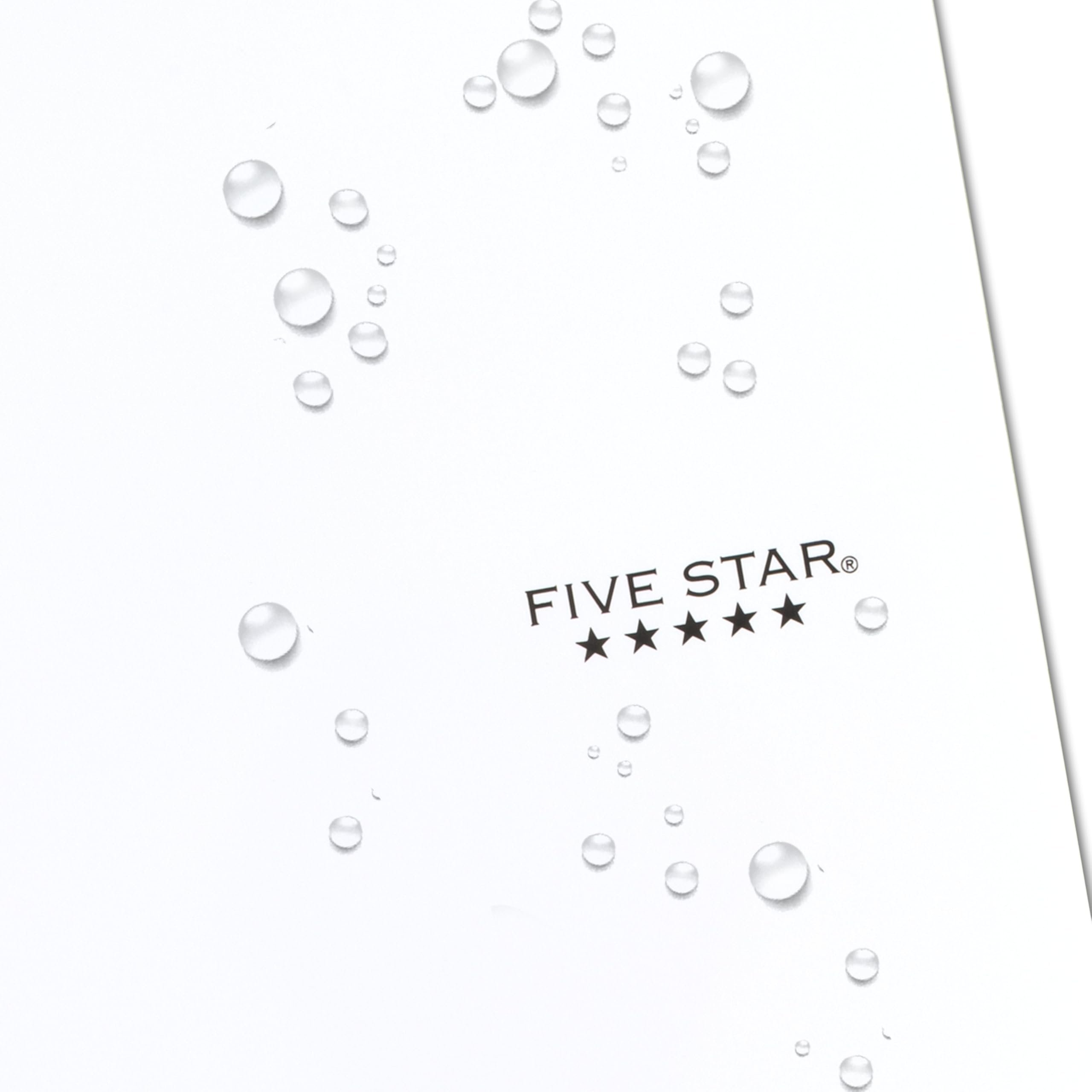 Five Star Spiral Notebook + Study App, 3 Subject, College Ruled Paper, 11" x 8-1/2", 150 Sheets, White, 1 Count (72464)