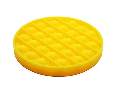 RadBizz Push Pop Bubble Fidget Sensory Toy - for Autism, Stress, Anxiety - Kids and Adults (Yellow)