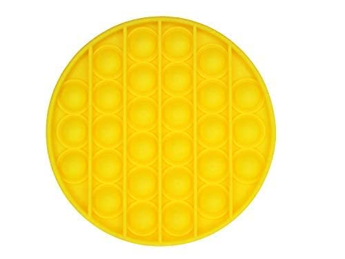 RadBizz Push Pop Bubble Fidget Sensory Toy - for Autism, Stress, Anxiety - Kids and Adults (Yellow)