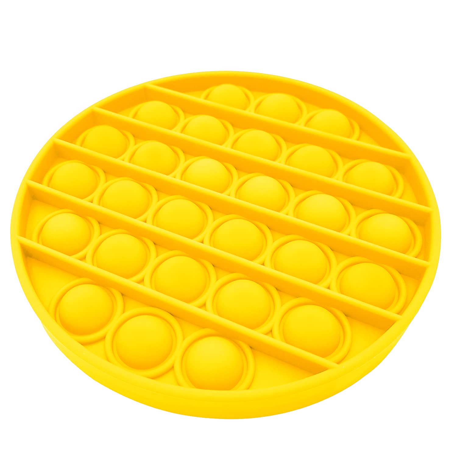 RadBizz Push Pop Bubble Fidget Sensory Toy - for Autism, Stress, Anxiety - Kids and Adults (Yellow)