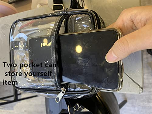 FASHLOVE Clear Purse Bag, Bag Tote Stadium Approved Clear Crossbody bag Sports Concerts Festivals
