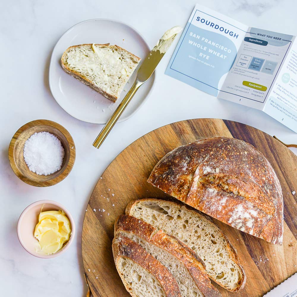 Cultures for Health Sourdough Starter Jar Kit + San Francisco Sourdough Starter Culture Bundle | Essential Baking Supplies For Homemade Bread | DIY Breadmaking Kit