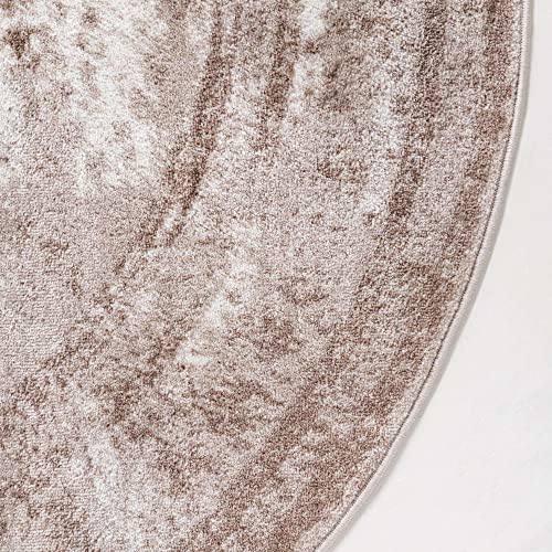 Rugs.com Monte Carlo Collection Rug β 4' x 6' Oval Beige Medium Rug Perfect for Living Rooms, Large Dining Rooms, Open Floorplans