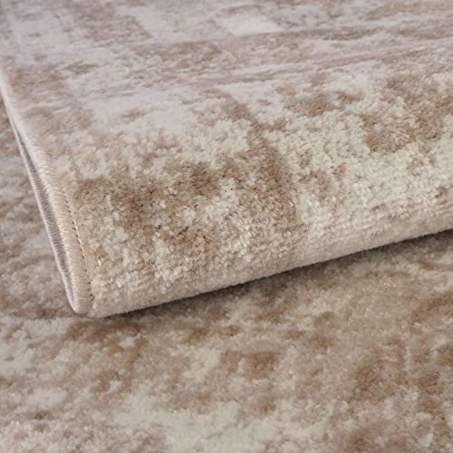 Rugs.com Monte Carlo Collection Rug β 4' x 6' Oval Beige Medium Rug Perfect for Living Rooms, Large Dining Rooms, Open Floorplans