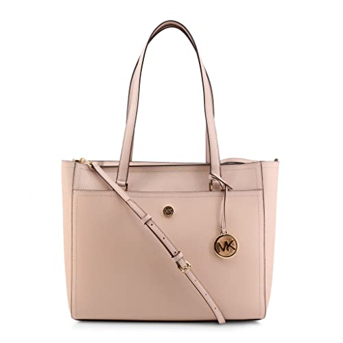 Michael Kors Maisie Large Pebbled Leather 3-in-1 Tote Bag Powder Blush Pink MK