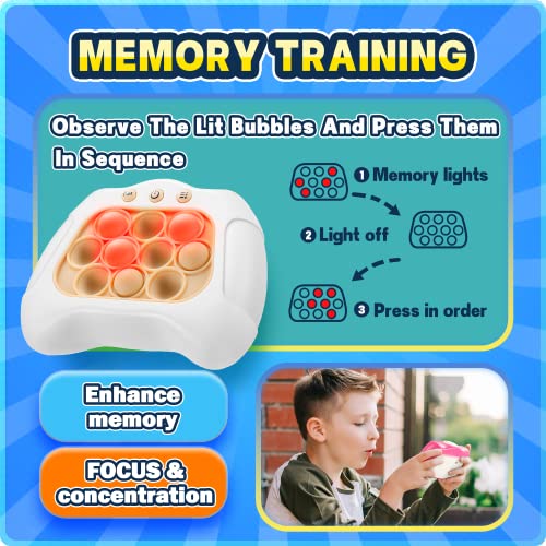 Handheld Game for Kids 6-12,4 Modes Games, A Toy Game Machine That Exercises Reaction Ability and Improves Concentration |Teens Boys & Girls Ages 3-12 Years Old & Up