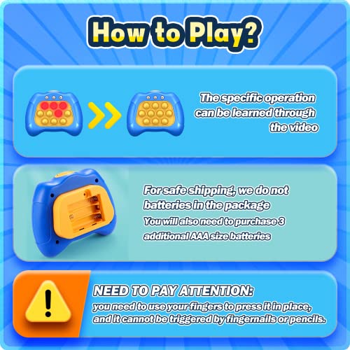 Handheld Game for Kids 6-12,4 Modes Games, A Toy Game Machine That Exercises Reaction Ability and Improves Concentration |Teens Boys & Girls Ages 3-12 Years Old & Up