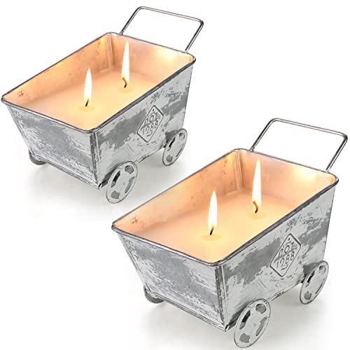 Citronella Candles Outdoor, 18.3 Oz 2 Pack 200 Hours Large Citronella Candles, Citronella Patio Candles, Giant Citronella Candle, Scented Candles for Home Patio Decor Outdoor Candles