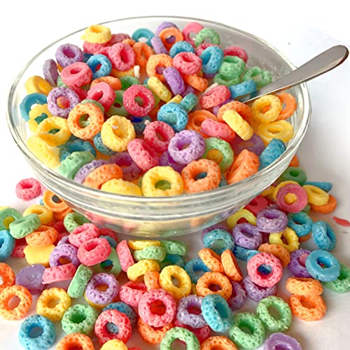 Cereal Candle with Spoon Like Fruit Loops Candle Bowl Gifts Fruit Fruity Scented Funny Novelty Food Cute Candles Fun Cool Cereal Bowl Candle