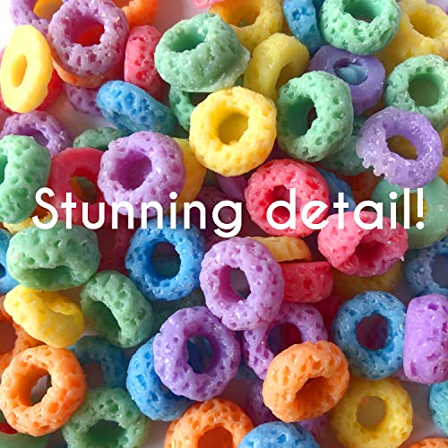 Cereal Candle with Spoon Like Fruit Loops Candle Bowl Gifts Fruit Fruity Scented Funny Novelty Food Cute Candles Fun Cool Cereal Bowl Candle