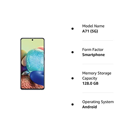 Samsung Galaxy A71 5G LTE Verizon | 6.7" AMOLED Screen |128GB of Storage | Long Lasting Battery | Single SIM | 2020 Model | Black - (SM-A716VTKMVZW) (Renewed)