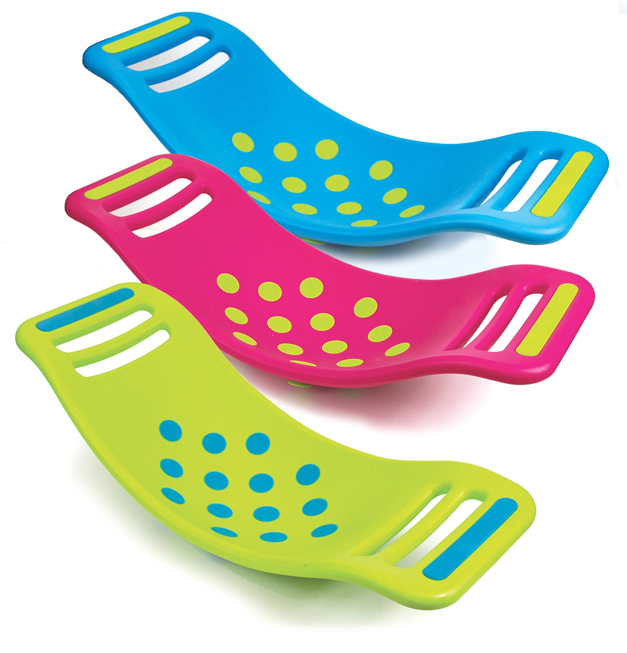 Fat Brain Toys Teeter Popper, Indoor Toddler Sensory Toys for Ages 3 and Up, Green