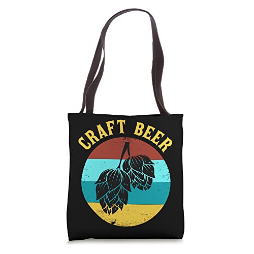Home Brewing Craft Brewer - Vintage Hops IPA Craft Beer Tote Bag