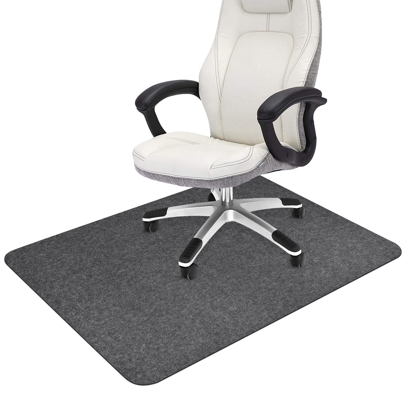 Placoot Office Chair Mat for Hardwood Floor, 55"x35" Computer Chair Mat, Desk Chair Mat, Large Anti-Slip Floor Protector for Home Office