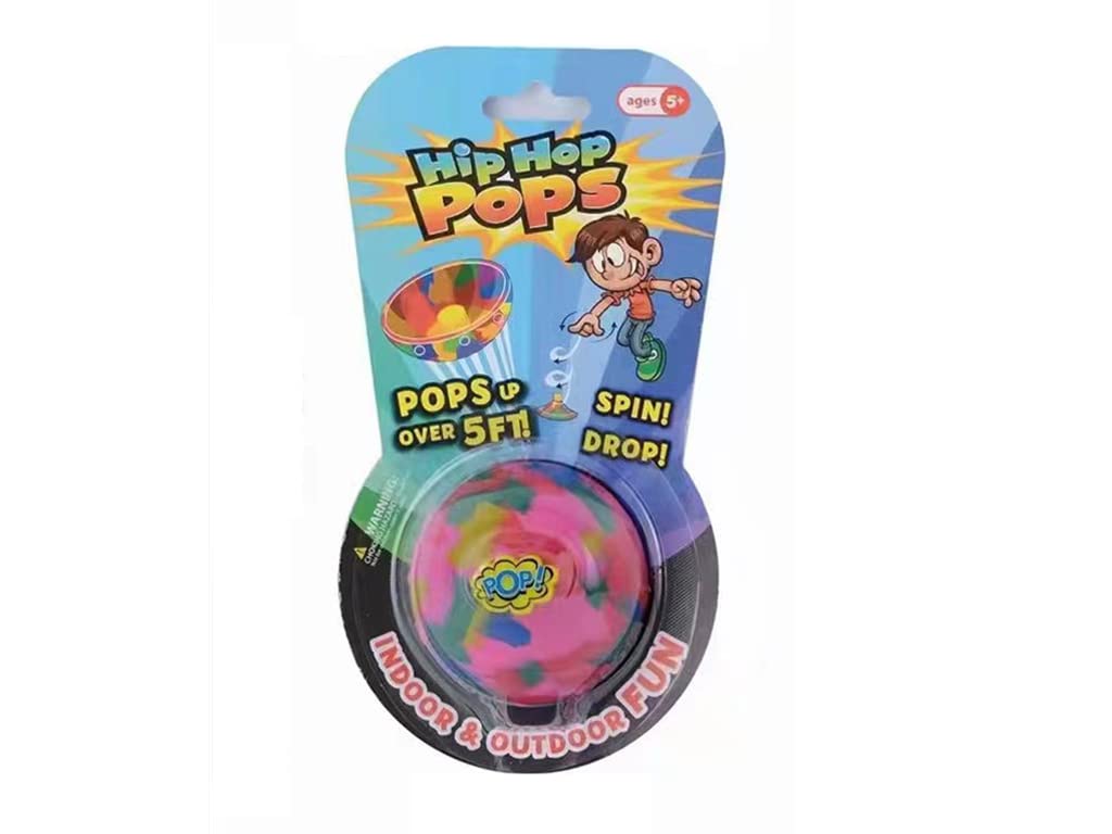 AMAKO Bouncing Bowl Creative Outdoor Sports Children's Decompression Toys Rubber Rotating Bouncing Bowl, HipHopJumps Half Bouncing Ball