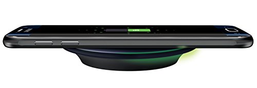 Samsung Qi Certified Wireless Charging Pad with 2A Wall Charger- Supports wireless charging on Qi compatible smartphones including the Samsung Galaxy S8, S8+, Note 8, Apple iPhone 8, iPhone 8 Plus, and iPhone X (US Version) - Black Sapphire