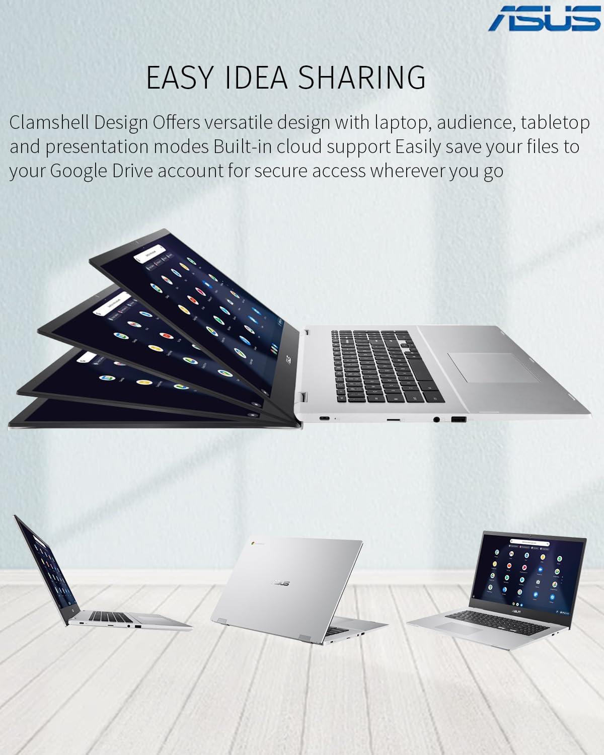 ASUS Chromebook Business Laptop, 17.3" FHD Widescreen Slim-Bezel, Intel Celeron N4500, Chrome OS, 4GB RAM, 64GB eMMC, Wi-Fi 6, Type-C, Intel UHD Graphics, Long Battery Life, Durlyfish