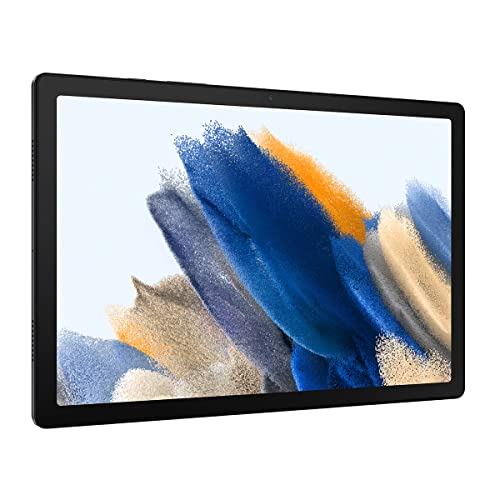 SAMSUNG 2022 Galaxy Tab A8 10.5” Inch 32 GB Wi-Fi Android 11 Touchscreen International Tablet Bundle – MDTec Hard Back Tri-Fold Stand Cover Case and 64GB microSD Card [Gray]