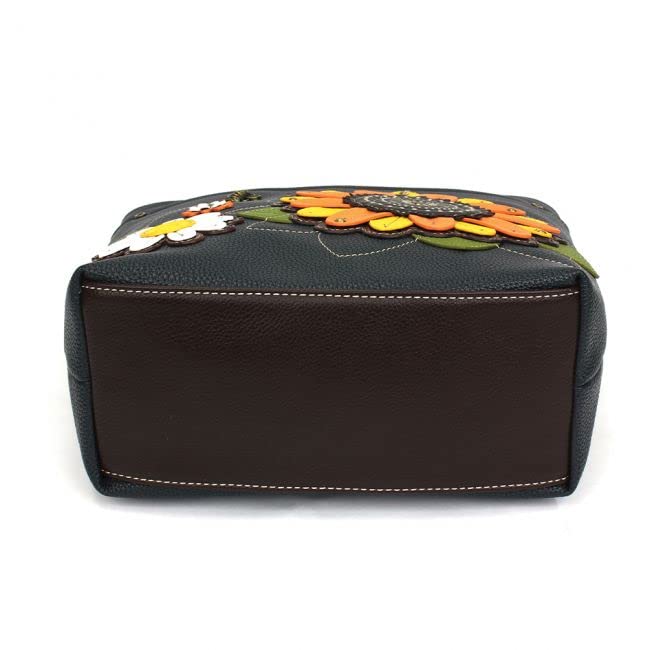 Chala Group Chala Deluxe Vegan Leather Every Day Tote Bag Purse : 13.5 x 14 inches (Sunflower), Multi