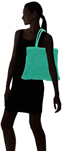 The Drop Women's Alora Crochet Small Tote, Jade, One Size