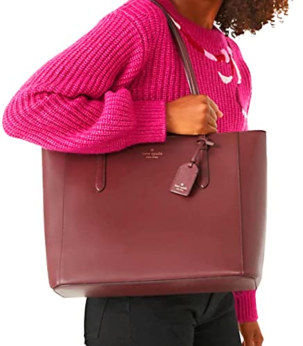 Kate Spade New York Schuyler Medium Leather Tote Shoulder Bag (Cherrywood)