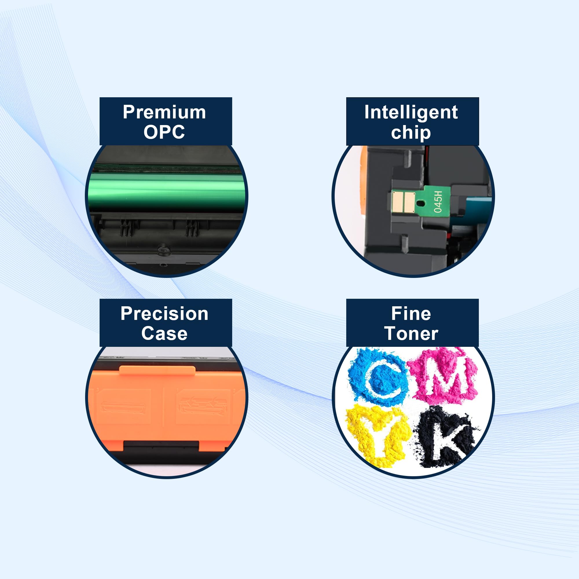 131A 131X Black,Cyan, Magenta, Yellow High-Yield Toner Cartridges (4 Pack) Works with HP Laserjet Pro 200 Color M251nw MFP M276nw M251n M276n Printer Ink