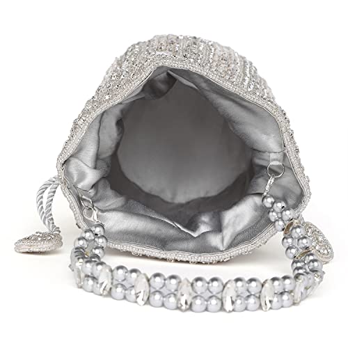 Aheli Potli Bags for Women Evening Bag Clutch Ethnic Bride Purse with Drawstring (P72S)