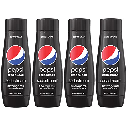 SodaStreamĀ® PepsiĀ® Zero Sugar Beverage Mix (440ml, Pack of 4)