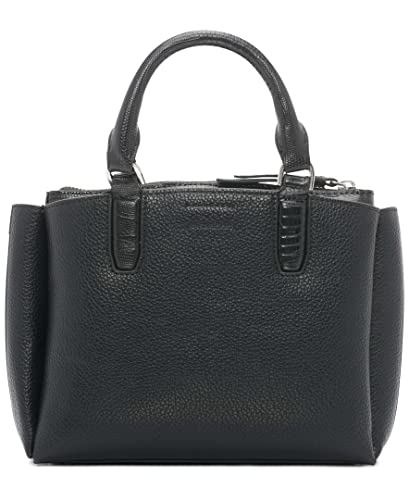 Calvin Klein Rita 2 in 1 Organizaional Mini Bag Crossbody, Black/Silver