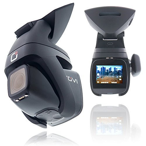 Rovi CL-6001 Magnetic Mount 1080p Full HD High Definition Panoramic Car Dash Camera Recorder with 1.5 Inch Wide Screen Wi-Fi, GPS, Loop Video Recording, Impact Detection and 360 Degree Rotation