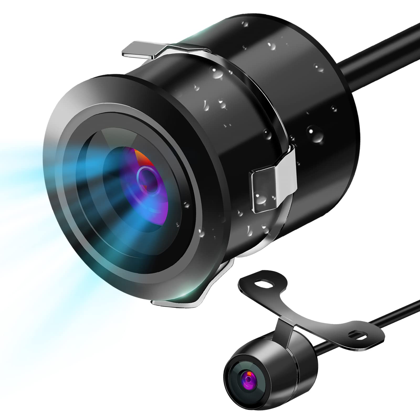 Reverse Backup Camera, Rear View Camera Wide Angle View Universal Car Camera CVBS Rear Front Camera for Cars, SUVs, RVs, Vans