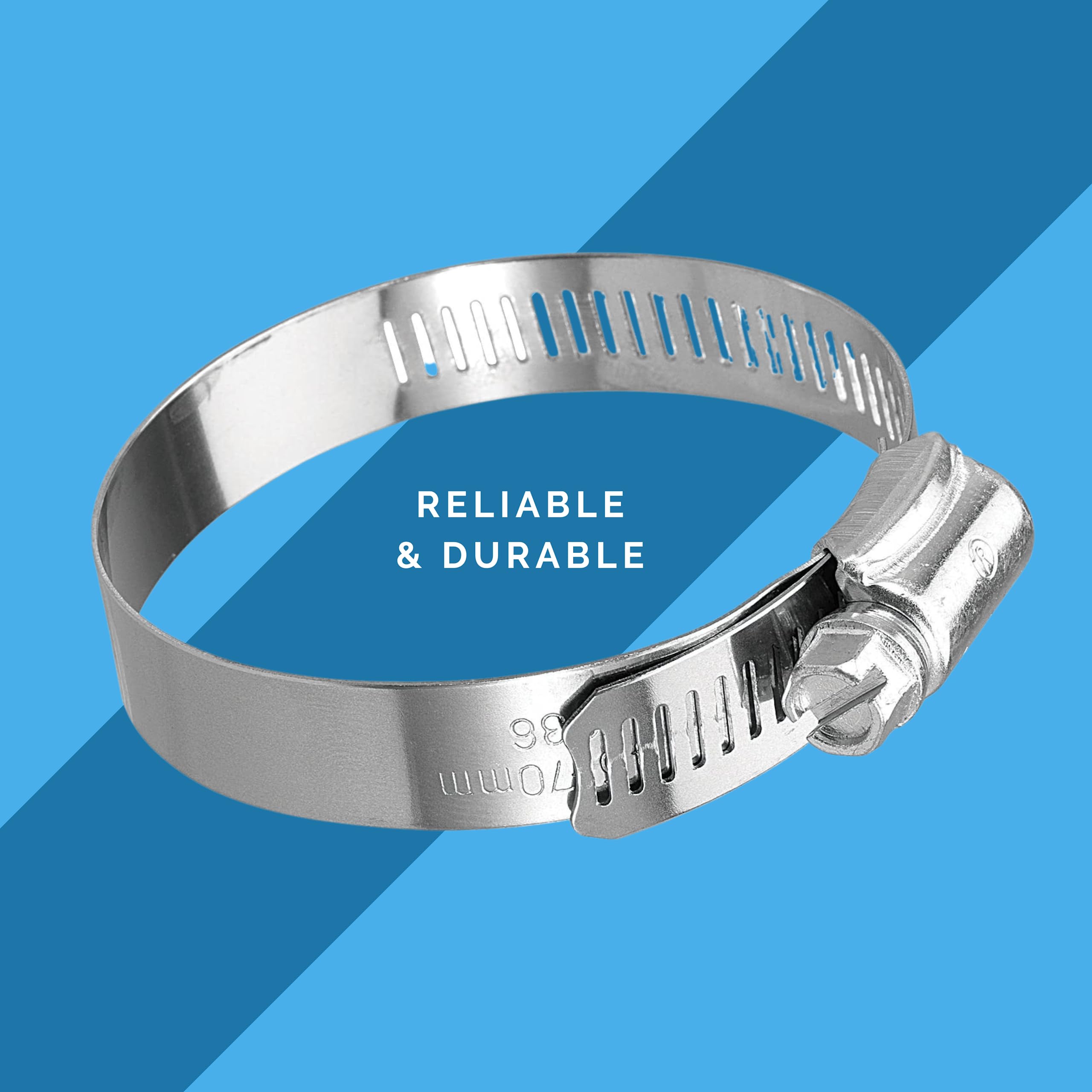 Koehler Enterprises KE24BX 10 Piece Hose Clamp Box (Size SAE 24), Silver