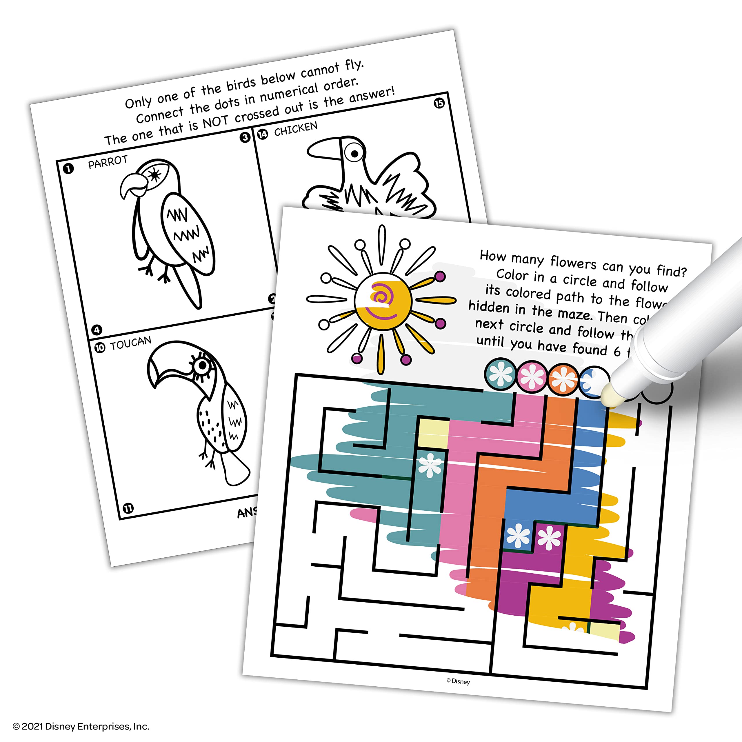 Disney Encanto 20 Page Imagine Ink Mess Free Coloring and Activity Book with 1 Marker Paperback 51720 Bendon