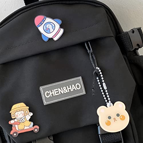 Yevin Anti Theft Backpack Crossbody Bags Travel Purse Convertible Backpack Ladies Nylon Waterproof Backpack for Women and Girl(Black)