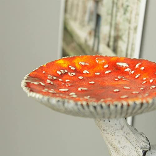 Mushroom Hanging Shelf Wall Floating Shelf Hanging Decor Shelves for Bedroom, Living Room, Bathroom and More (L, Mushroom)