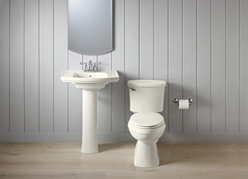 KOHLER K-4774-47 Brevia Elongated Toilet Seatwith Quick-Release Hinges and Quick-Attach Hardware for Easy Clean in Biscuit