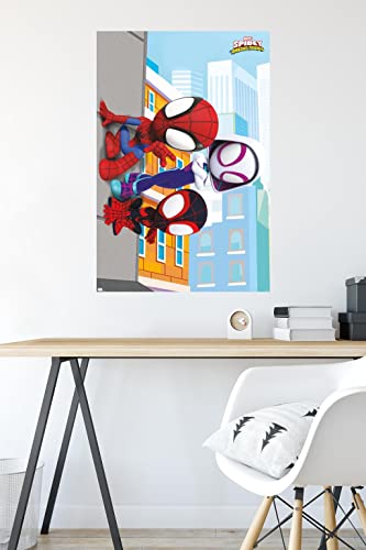 Trends International Marvel Spidey and His Amazing Friends - Wall Wall Poster, 22.375" x 34", Premium Unframed Version