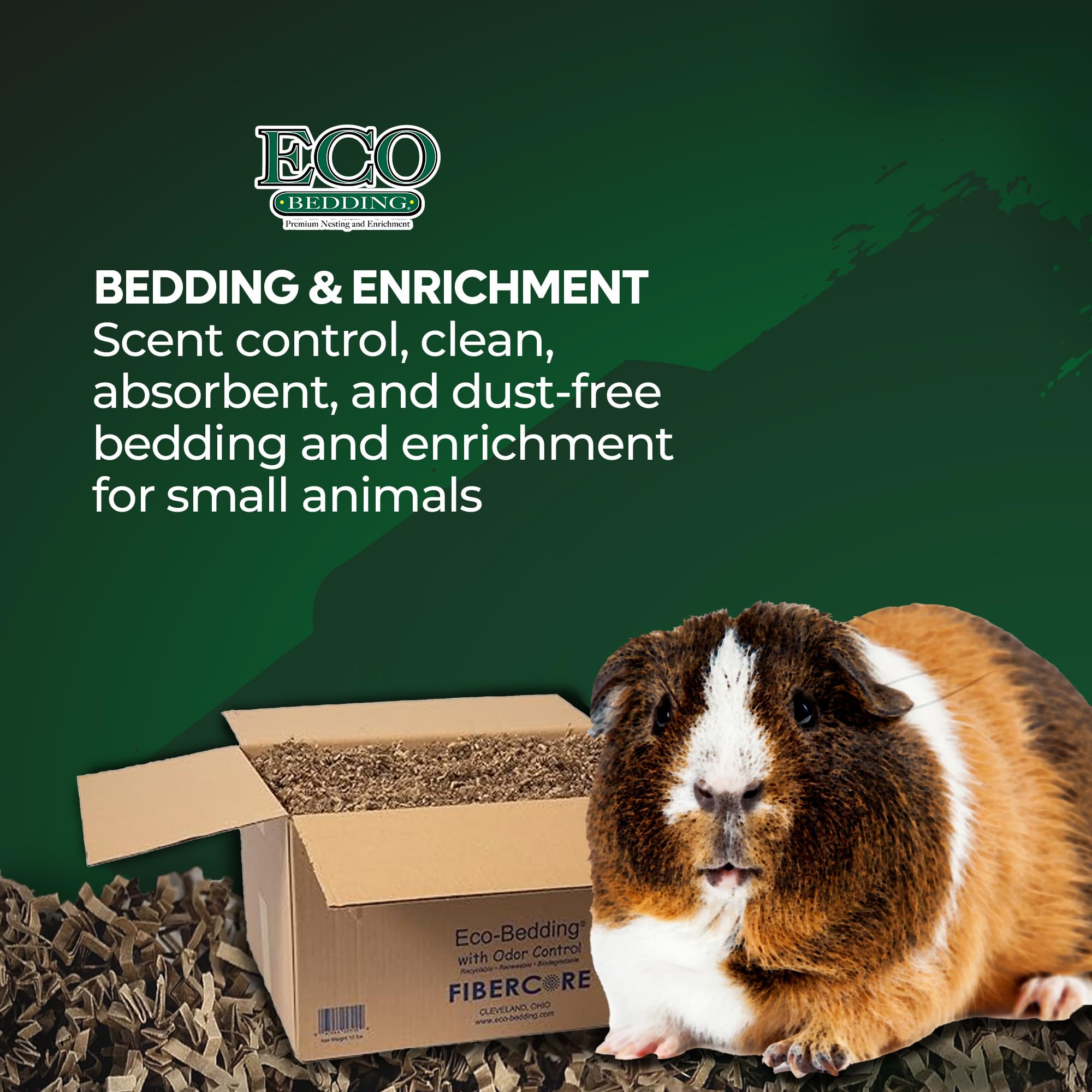 Eco Bedding 99% Dust-Free Paper Bedding for Small Pets & Birds, Eco Natural, 4.5L - Safe, Clean & Comfortable Nesting Material, Ammonia Blocker