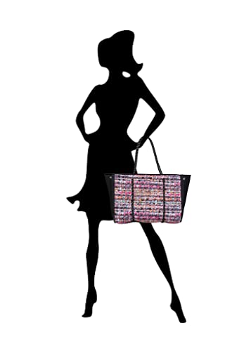 Haute Shore - Greyson Coco Neoprene Tote Bag w/Zipper Wristlet Inside, Black, One_Size