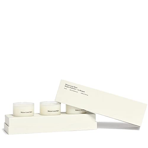 Maison Louis Marie - Le Bouquet Natural Soy Wax Candle Trio | Luxury Clean Beauty + Non-Toxic Fragrance (2.5 oz | 71 g)