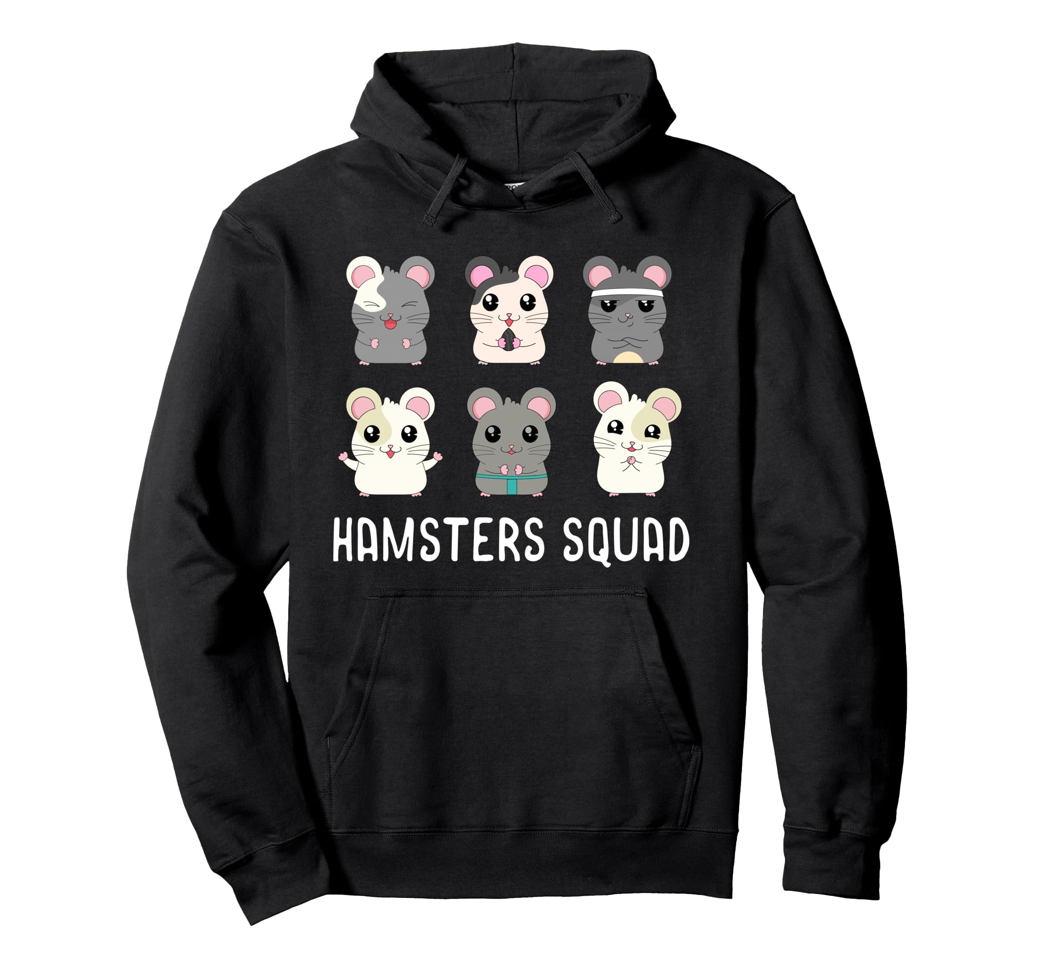 Funny Hamster Shirt Hamsters Squad Girls Boys Hamster Pullover Hoodie