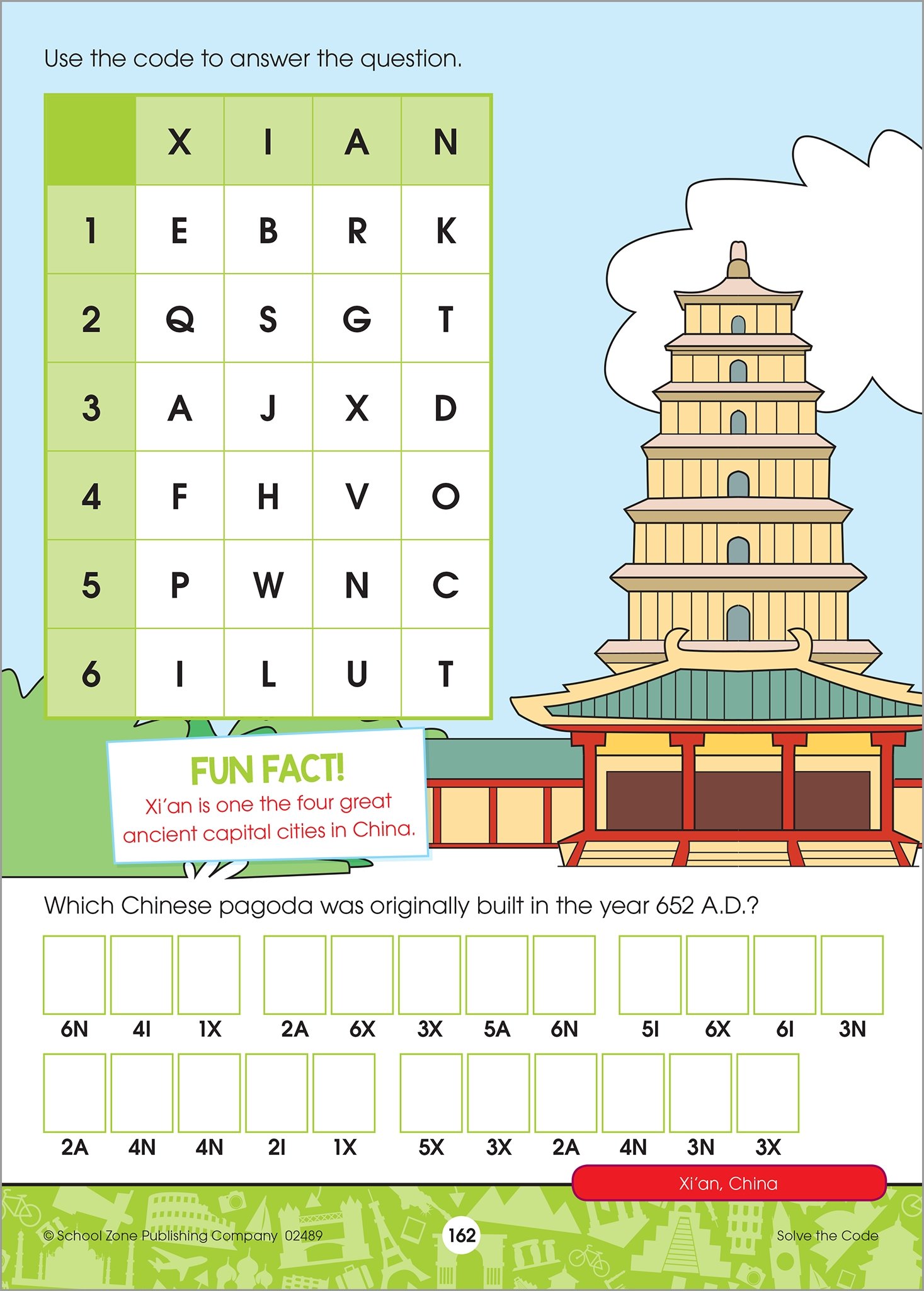 School Zone - Travel the World 1st Grade Learning Workbook - 240 Pages, Ages 6 to 7, Stickers, Beginning and Ending Letters, Geography, Culture, and More (Easy-Tear Top Bound Pad) (Learning Tablets)