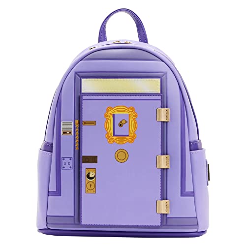 Loungefly Friends TV Series Front Door Chibi Art Womens Double Strap Shoulder Bag Purse