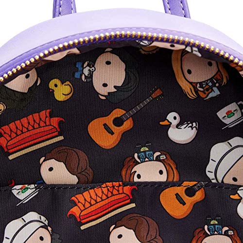 Loungefly Friends TV Series Front Door Chibi Art Womens Double Strap Shoulder Bag Purse