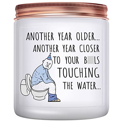 30th 40th 50th 60th Birthday Day Gifts for Men Funny Birthday Present Gifts Brother Son Husband Boyfriend Naughty Gifts for Him, Black Cedarwood & Juniper Scented Candles