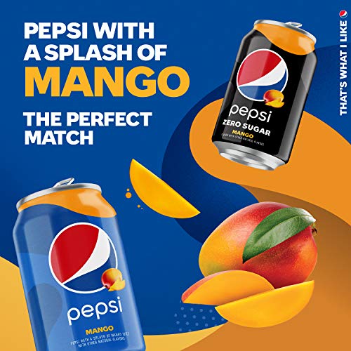 Pepsi Regular 16.9oz 6Pk, Mango, 101.4 Fl Oz
