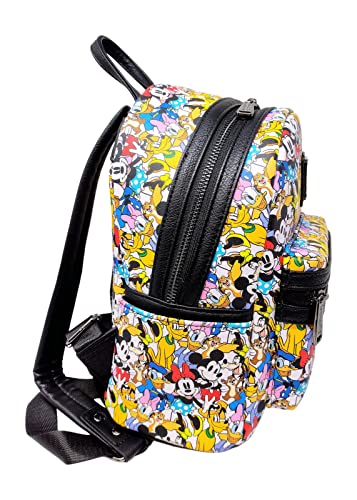Loungefly Disney Mickey and Friends Womens Double Strap Shoulder Bag Purse