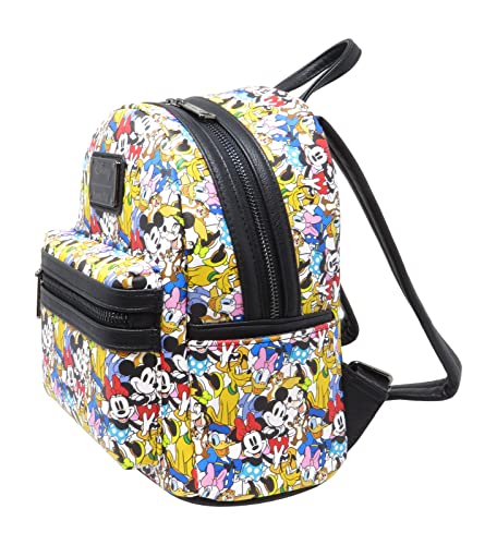 Loungefly Disney Mickey and Friends Womens Double Strap Shoulder Bag Purse