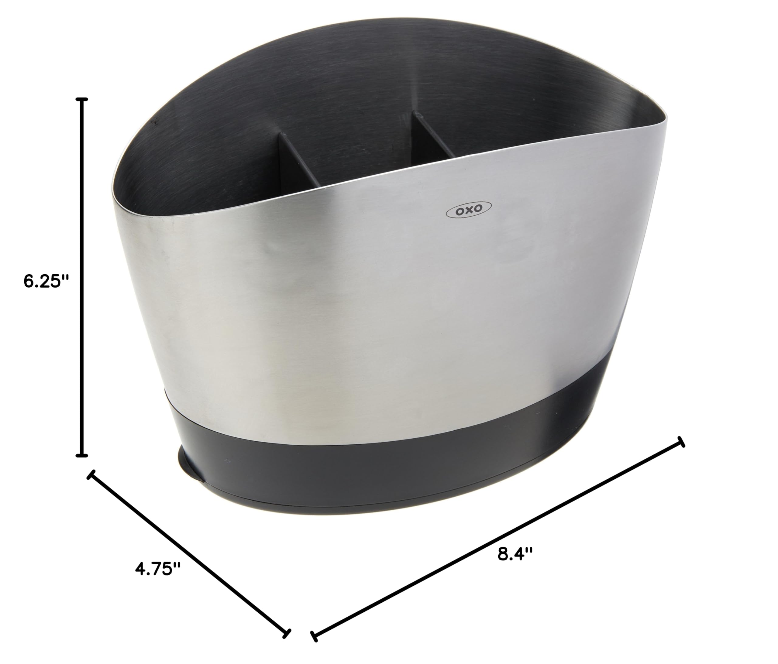 OXO Good Grips Stainless Steel Utensil Holder 8.4" x 4.75" x 6.25"